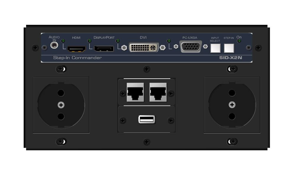 Kramer TBUS-10xl Tischtank, mit vorkonfiguriertem Anschlussfeld, inkl. SID-X2N (HDBaseT ...