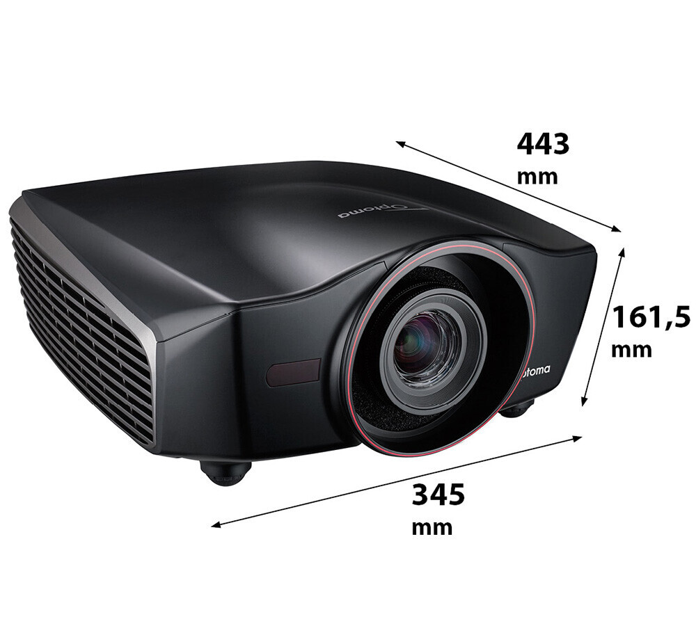 Optoma HD90+ 3D Heimkino Beamer mit 1600 ANSI-Lumen und Full-HD ...